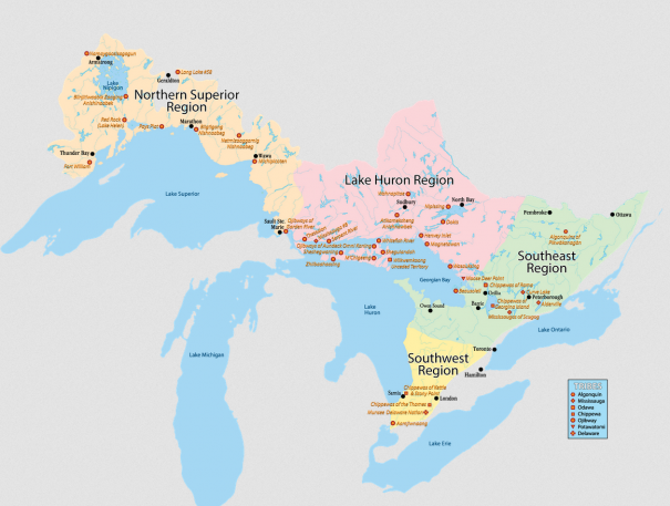 Anishinabek Nation Map | Acadia News